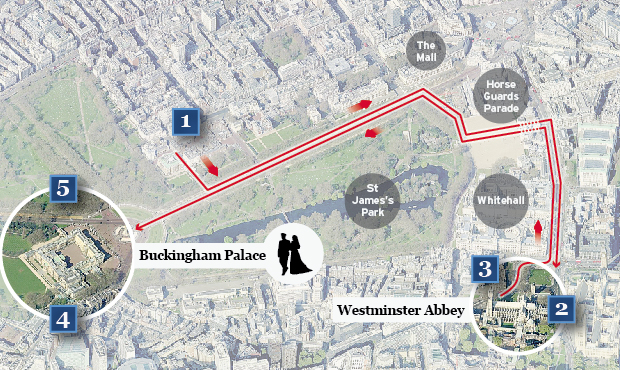 Royal Wedding: The procession route and Google's 3D views - The ...